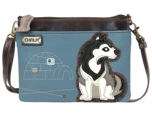 chala husky mini crossbody handbag husky mom