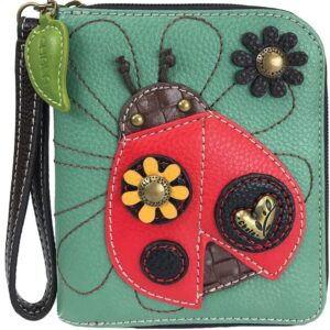 chala ladybug zip-around wallet/wristlet