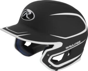 rawlings | mach batting helmet | matte black/white | senior (6 7/8" - 7 5/8")