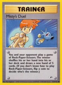 misty's duel - 123/132 - common - unlimited edition