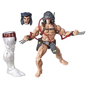 marvel hasbro legends series 6" collectible action figure weapon x toy (x-men collection) – with caliban build-a-figure part