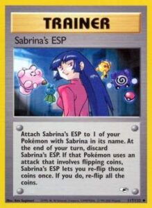 pokemon singles - sabrina's esp - 117/132 - uncommon - unlimited edition - gym heroes