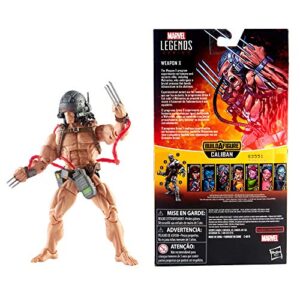 Marvel Hasbro Legends Series 6" Collectible Action Figure Weapon X Toy (X-Men Collection) – with Caliban Build-A-Figure Part