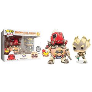 sdcc 2018 blizzard exclusive roadhog and junkrat 2 pack funko pop figure