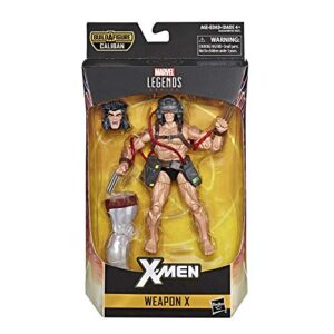 Marvel Hasbro Legends Series 6" Collectible Action Figure Weapon X Toy (X-Men Collection) – with Caliban Build-A-Figure Part