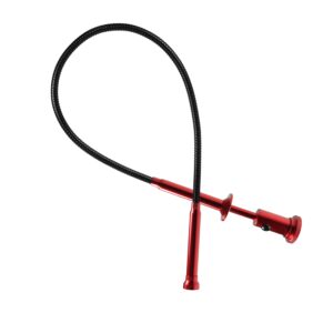 24.4 in claw grabber tool,bendable hose reacher pickup with led light,4 claw picking tool for garbage litter pick home sink drain and metal small items.