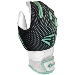 easton hyperlite fastpitch softball batting gloves | pair | girls | small | white | 2020 | flexible & lightweight sublimated design | durable 2 piece palm | comfort neoprene band strap