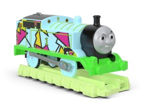 thomas & friends hyper glow thomas fvj73, thomas the tank engine & friends glow in the dark trackmaster engine, multicolour