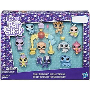 Littlest Pet Shop Sparkle Spectacular Collection Pack Toy, Includes 10 Glitter Pets, Ages 4 and Up