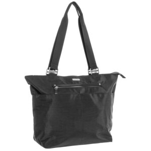 baggallini womens all around tote, black with sand lining, one size