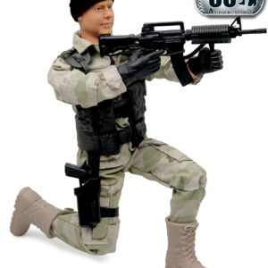 Click N' Play 12-Inch Action Figures Military Ranger Swat | Army Action Figures, Toy Weapons, Soldiers, World Peacekeepers, Army Guys, Elite Force | Soldier Toys for Boys