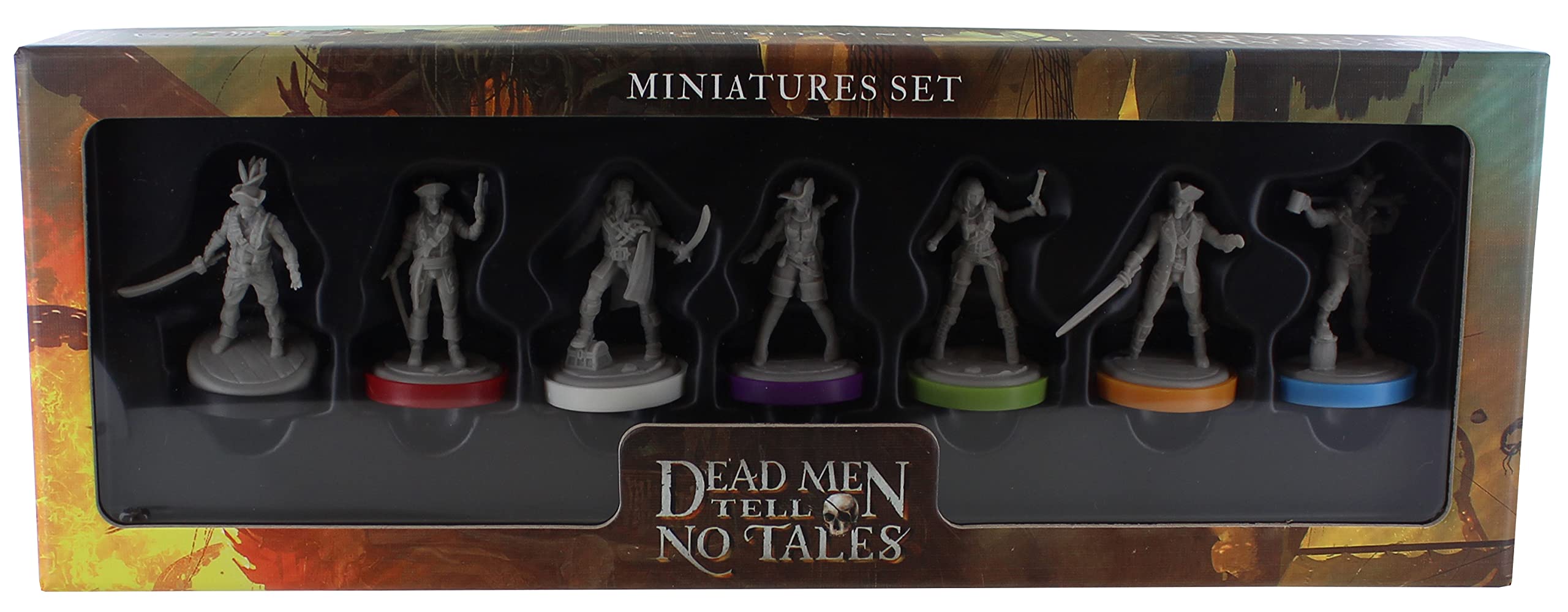 Minion Games MIGDM102 Dead Men Tell No Tales Miniatures Pack, 7 Miniatures, Ages 13+ Cooperative Pirate Strategy Game