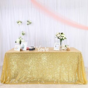 gfcc glitter gold sequin tablecloth 60x126 party wedding halloween christmas baby shower table cover