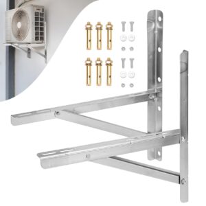 mounting bracket for 9000-30000btu condenser ductless mini split air conditioner heat pump systems, support condenser up to 450 lbs, rust free stainless steel