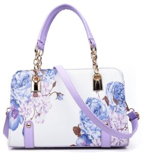 zzfab purple floral purse