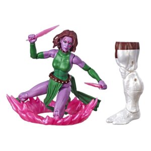 marvel hasbro legends series 6" collectible action figure blink toy (x-men collection) for ages 4 and up– with caliban build-a-figure part