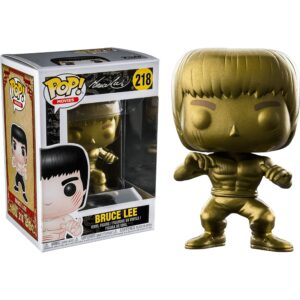 funko - enter the dragon-bruce lee (gold) figurine, multicoloured, 32739