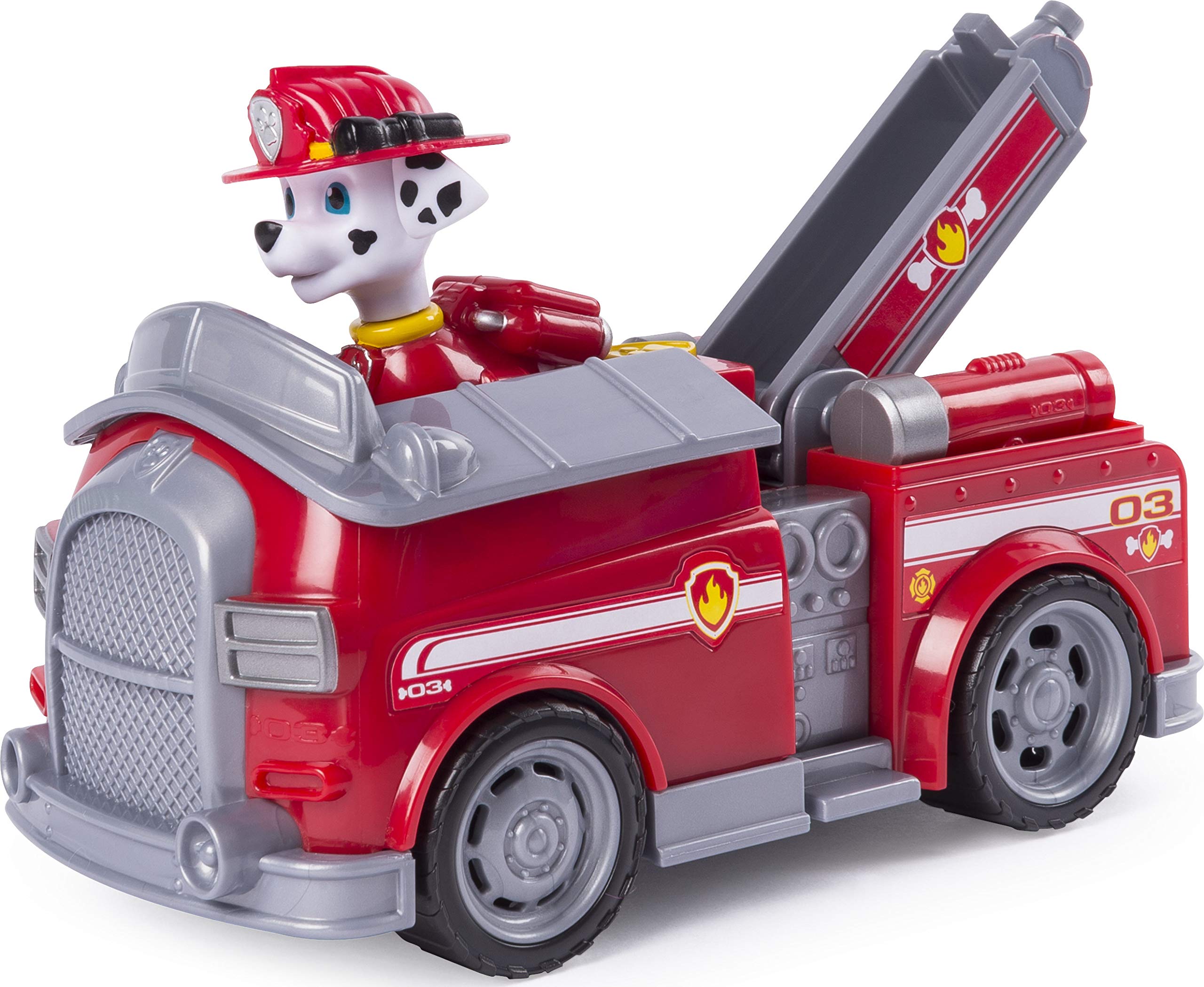 Paw Patrol, Marshall’s Transforming Fire Truck with Pop-Out Water Cannons, for Ages 3 & Up