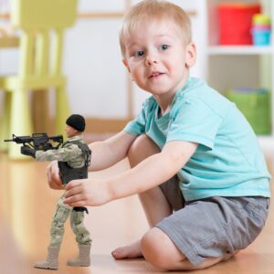 Click N' Play 12-Inch Action Figures Military Ranger Swat | Army Action Figures, Toy Weapons, Soldiers, World Peacekeepers, Army Guys, Elite Force | Soldier Toys for Boys