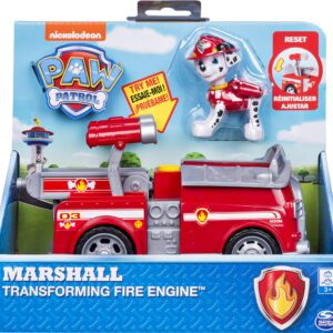 Paw Patrol, Marshall’s Transforming Fire Truck with Pop-Out Water Cannons, for Ages 3 & Up