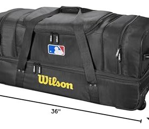 WILSON Sporting Goods Umpire Bag, Black , 36"L x 16"W x 15"H