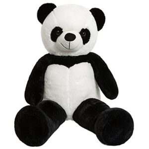 simccppley stuffed animal classic white and black soft plush bear toy 32 inch