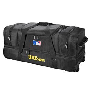 wilson sporting goods umpire bag, black , 36"l x 16"w x 15"h