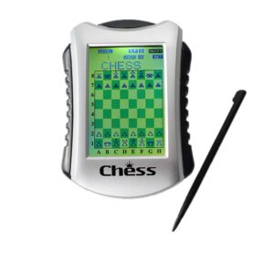 lyght handheld electronic chess game, 20 levels, 100 built-in chess records, built-in connect four and checker game,