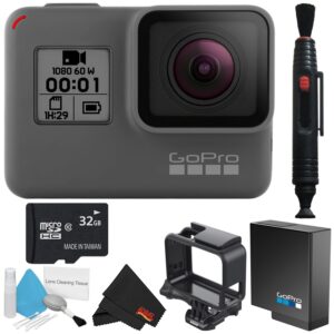 gopro hero (2018) waterproof action camera - newest model (chdhb-501) bundle 32gb memory card