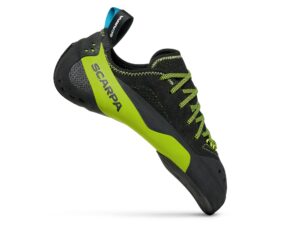 scarpa mago lace rock climbing shoes for sport climbing and bouldering - specialized performance for edging and support - bright lime - 11