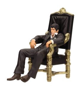 sd toys movie icons scarface: tony montana throne 7" figure