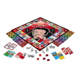 MasterPieces Opoly Board Games - Betty Boop World Tour Opoly - Officially Licensed Board Games For Adults, Kids, & Family