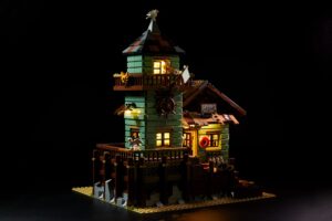 led lighting kit for lego old fishing store - 21310 (lego set not included)