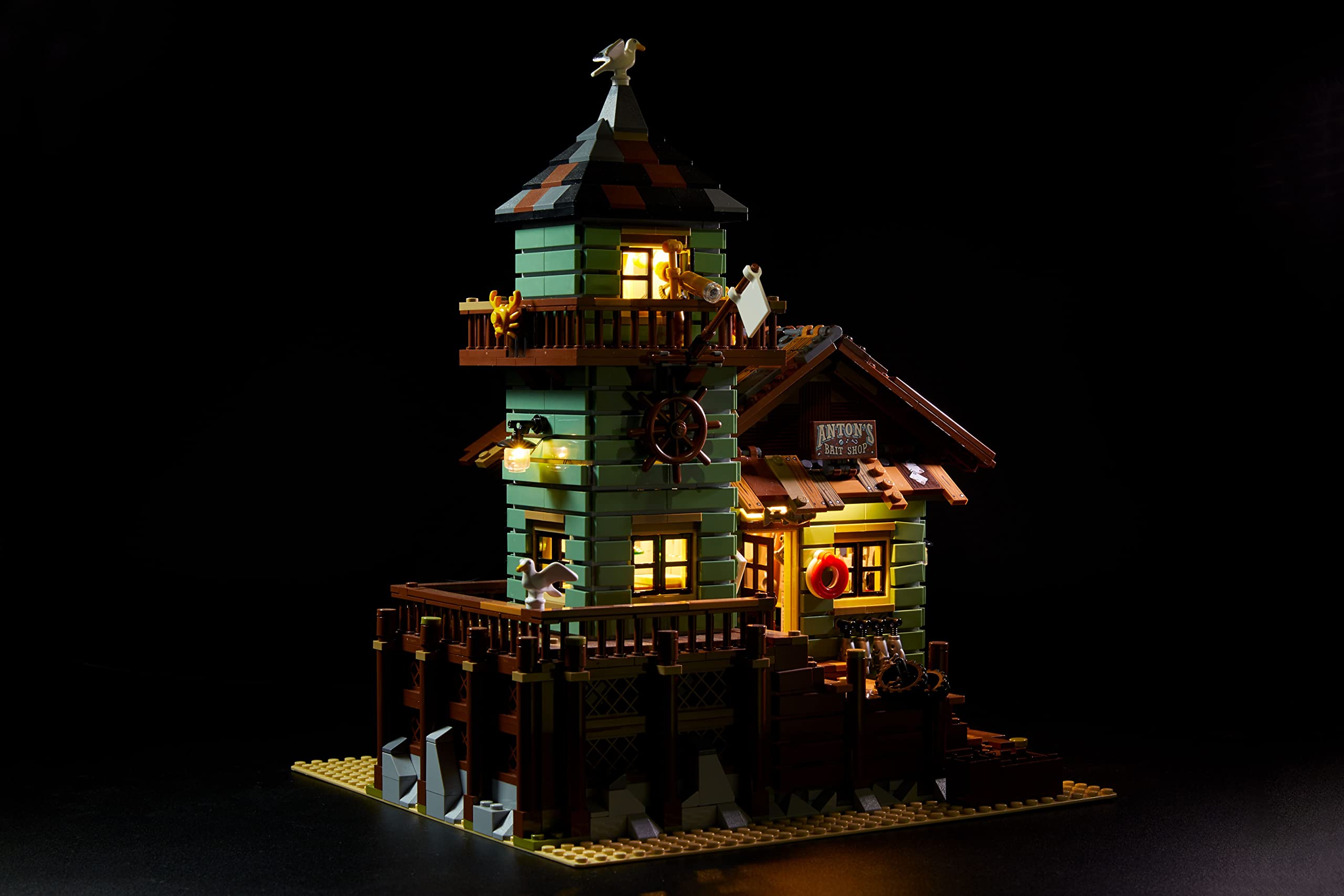 LED Lighting Kit for Lego Old Fishing Store - 21310 (Lego Set NOT Included)