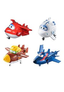 super wings us730204 transforming toy figures, jett todd astra & agent chase, scale, 5"