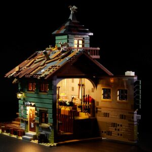 LED Lighting Kit for Lego Old Fishing Store - 21310 (Lego Set NOT Included)