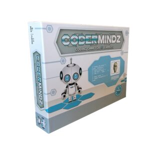 codermindz game for ai learners! nbc featured: first ever board game for boys and girls age 6+. teaches artificial intelligence and computer programming through fun robot and neural adventure!