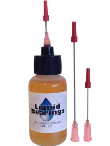 liquid bearings 100%-synthetic oil with extra-long 3" needle for rv fans & a/c units, gets sluggish fans moving freely again, never becomes gummy, great for all uses on your rv, automobile, and home!