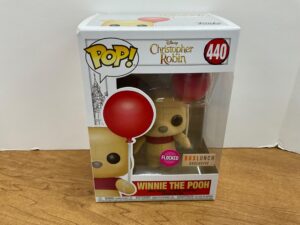 funko pop! disney: christopher robin - winnie the pooh [with red balloon - flocked] # 440 - boxlunch exclusive!