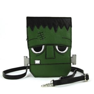 sleepyville critters - frankenstein crossbody bag in vinyl