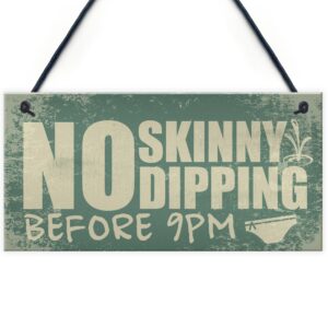 xld store hot tub plaque garden no skinny dipping shed sign jucuzzi pool funny outdoor sign friend gift