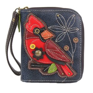 chala cardinal zip-around wallet/wristlet