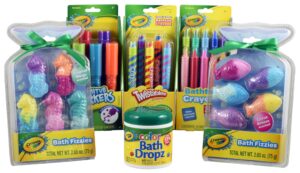 crayola crayolabath ultimate bath time fun gift set bundle dropz & more