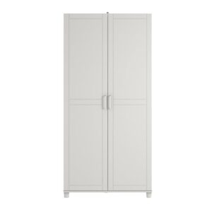 systembuild callahan 36" utility storage cabinet in white