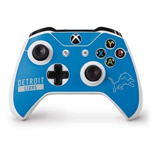 skinit decal gaming skin compatible with xbox one s controller - officially licensed nfl detroit lions blue performance series design