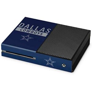 skinit decal gaming skin compatible with xbox one console - officially licensed nfl dallas cowboys blue performance series design