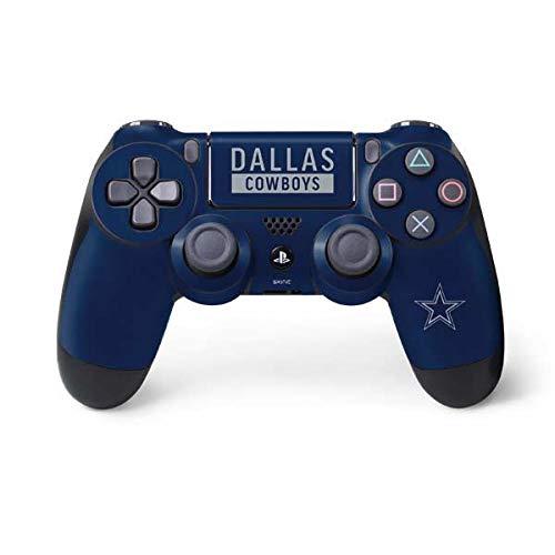 Skinit Decal Gaming Skin Compatible with PS4 Controller - Officially Licensed NFL Dallas Cowboys Blue Performance Series Design