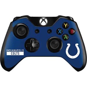 skinit decal gaming skin compatible with xbox one controller - officially licensed nfl indianapolis colts blue performance series design