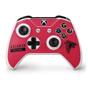 skinit decal gaming skin compatible with xbox one s controller - officially licensed nfl atlanta falcons red performance series design