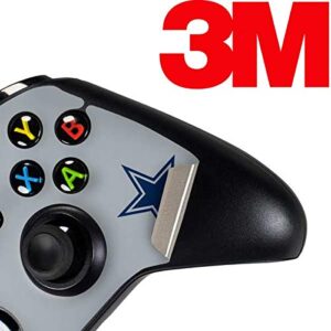 Skinit Decal Gaming Skin Compatible with Xbox One Controller - Officially Licensed NFL Dallas Cowboys Silver Performance Series Design